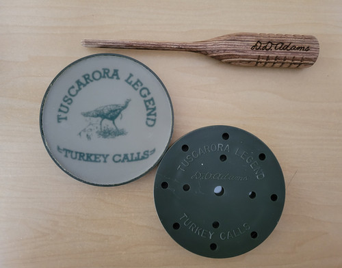 DD ADAMS TUSCARORA LEGEND 4" CRYSTAL GLASS/GLASS TURKEY CALL ...