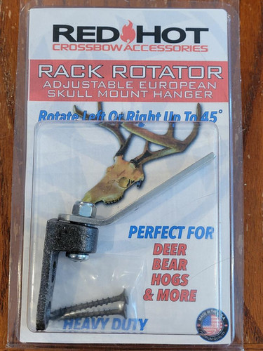 RED HOT RACK ROTATOR - ADJUSTABLE EUROPEAN SKULL MOUNT HANGER FOR DEER ...