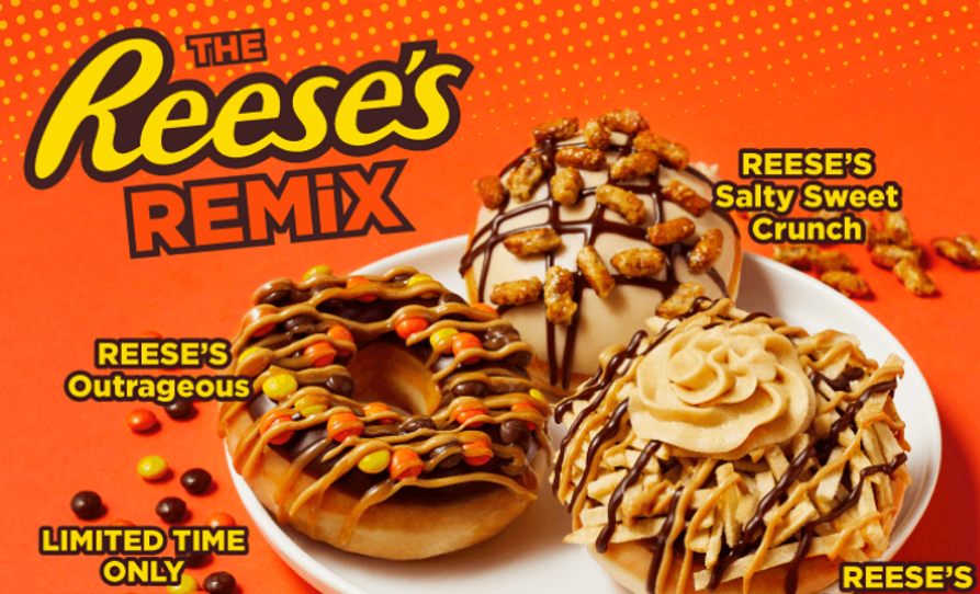 Krispy Kreme & Reese's Release the Salty & Sweet Potato Sticks Doughnut!