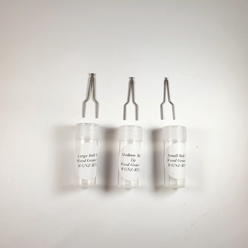 Pyrography 3 Ball Point Tips Full Set | WOOD GRAIN NZ