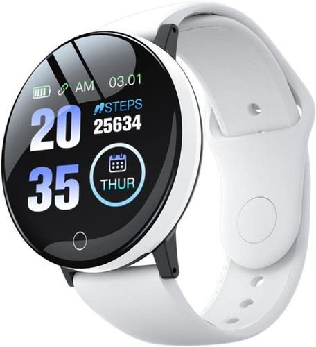 RELOJ REDONDO PULSO BLANCO | BARTHON HOGAR