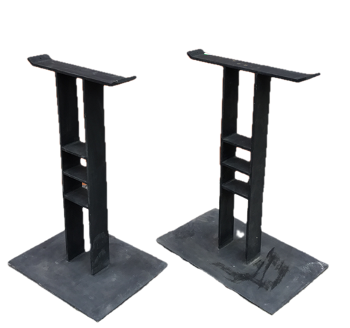 Pair of Heavy Duty Iron Bases, 36" tall | Barbara's Bazaar