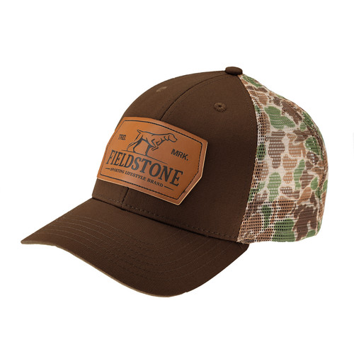 Corporate Brown & Camo Mesh Hat (CG-H-227) | FIELDSTONE
