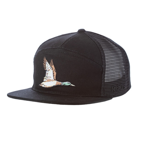 Youth Roost Black 7 Panel Duck Hat (R-RH-R-35Y) | FIELDSTONE