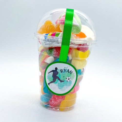 Football Silhouette Sweet Cup | Pastels