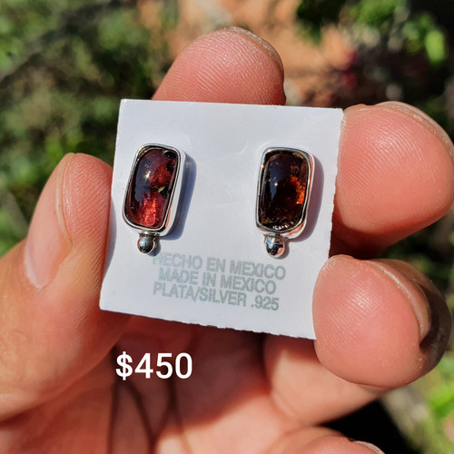 Aretes con Turmalina | Mineralesmx