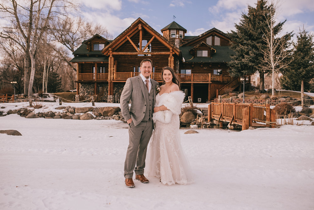 A Whimsical Rustic Cozy Cabin Winter Wedding