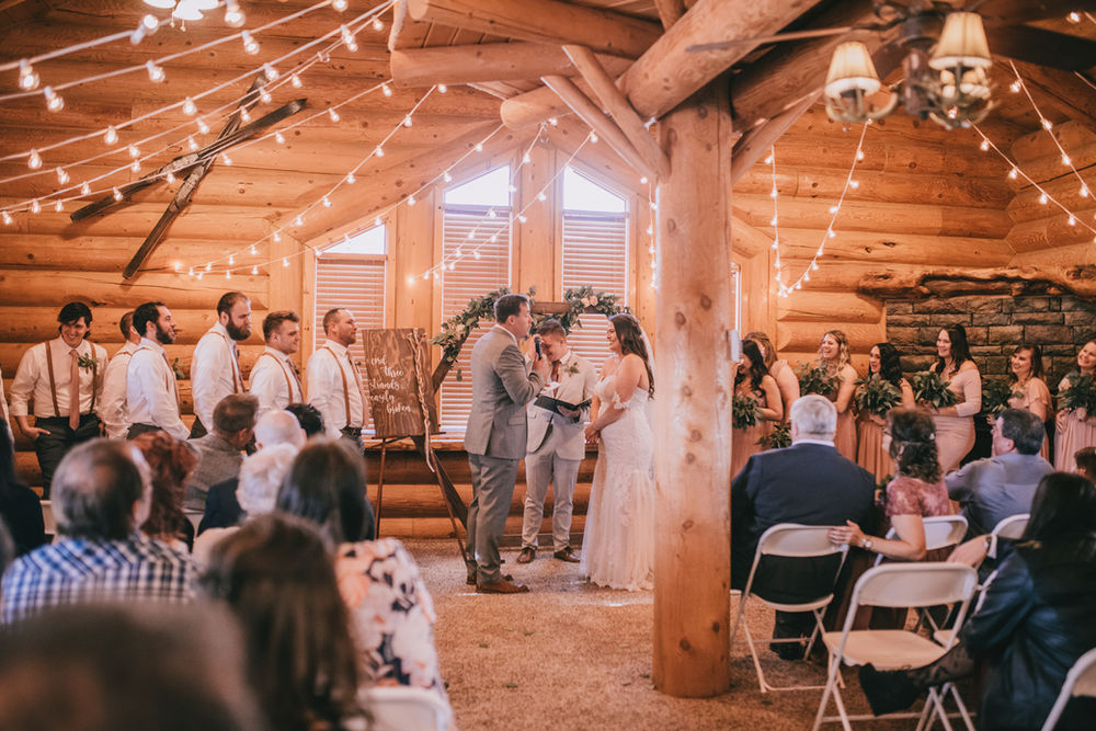 A Whimsical Rustic Cozy Cabin Winter Wedding