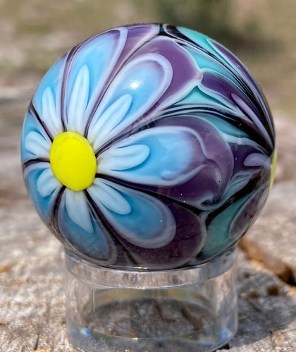Pearson Glass Floral Marbles | pmgallery