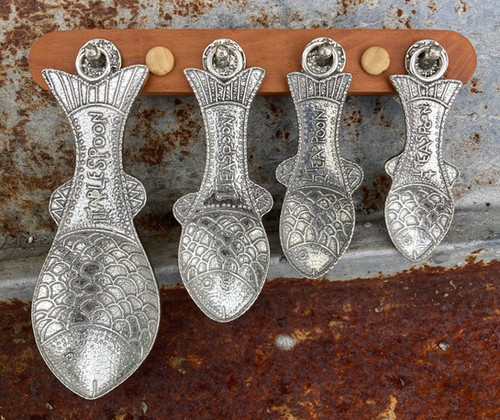 Crosby & Taylor Pewter Fish Measuring Spoons | pmgallery