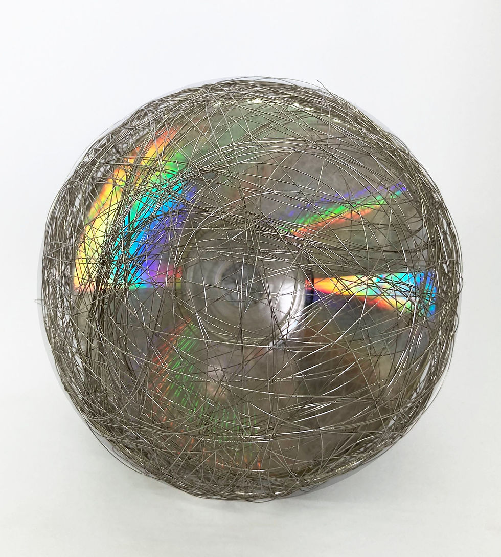 Cindy Luna Steel Wire CD Ball | pmgallery