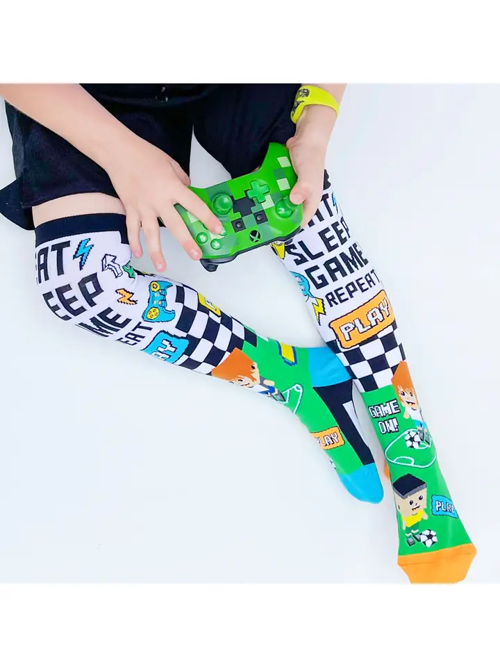 Gamer Socks | Pink Leopard Candy B