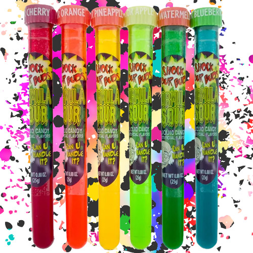 Formula Sour – Liquid Sour Candy – Assorted Flavors | Pink Leopard Candy B