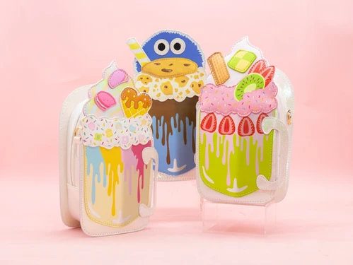 Milkshake Mug Handbag | Pink Leopard Candy B