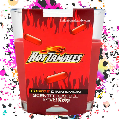 Hot Tamales Fierce Cinnamon Candle - 3oz | Pink Leopard Candy B