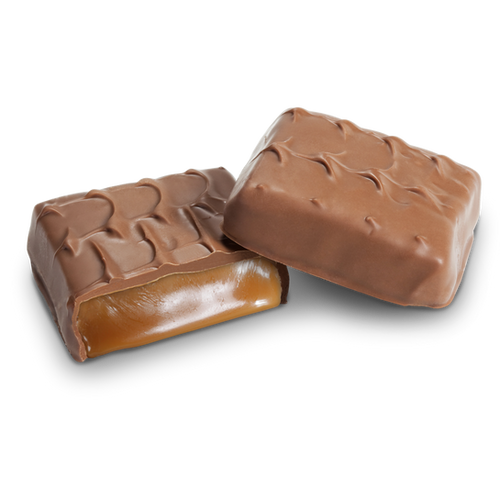 Milk Chocolate Giant Caramels | Pink Leopard Candy B