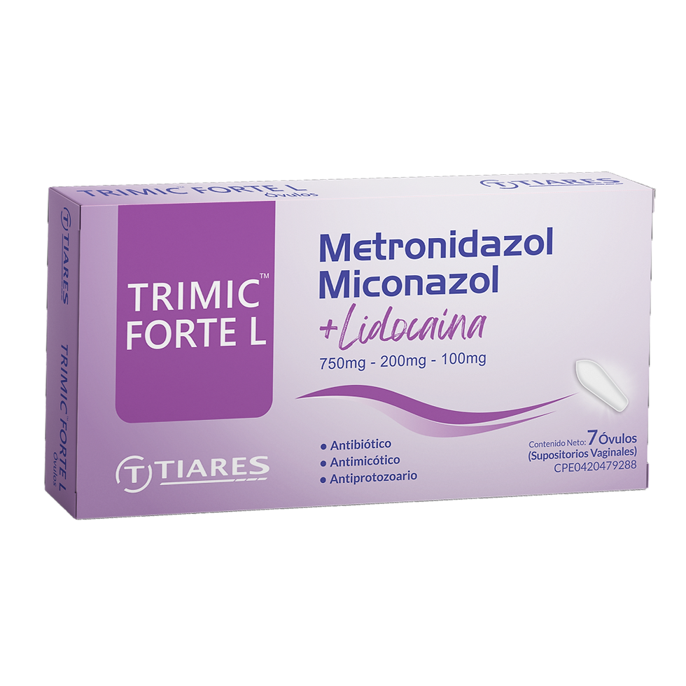 Trimic Forte L - Metronidazol + Miconazol + Lidocaina | TIARES C.A