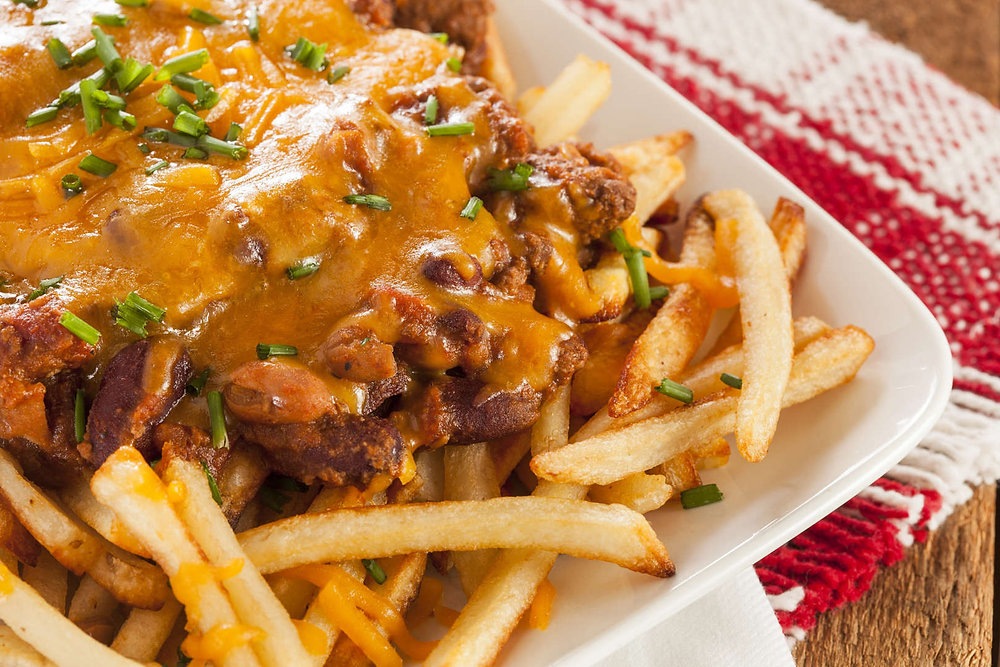 Spicey Homemade Chili Cheese Fries