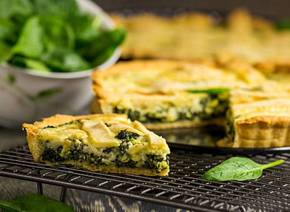 Gruyere Broccoli & Spinach Quiche