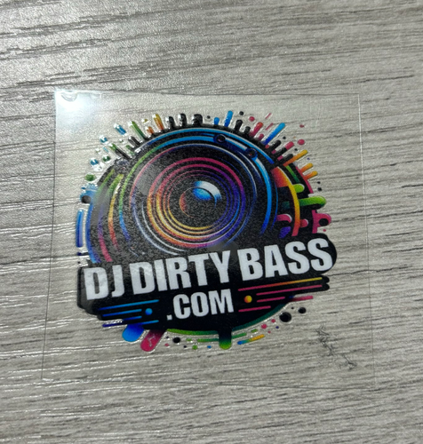 Abstract Subwoofer Sticker | DJ Dirty Bass