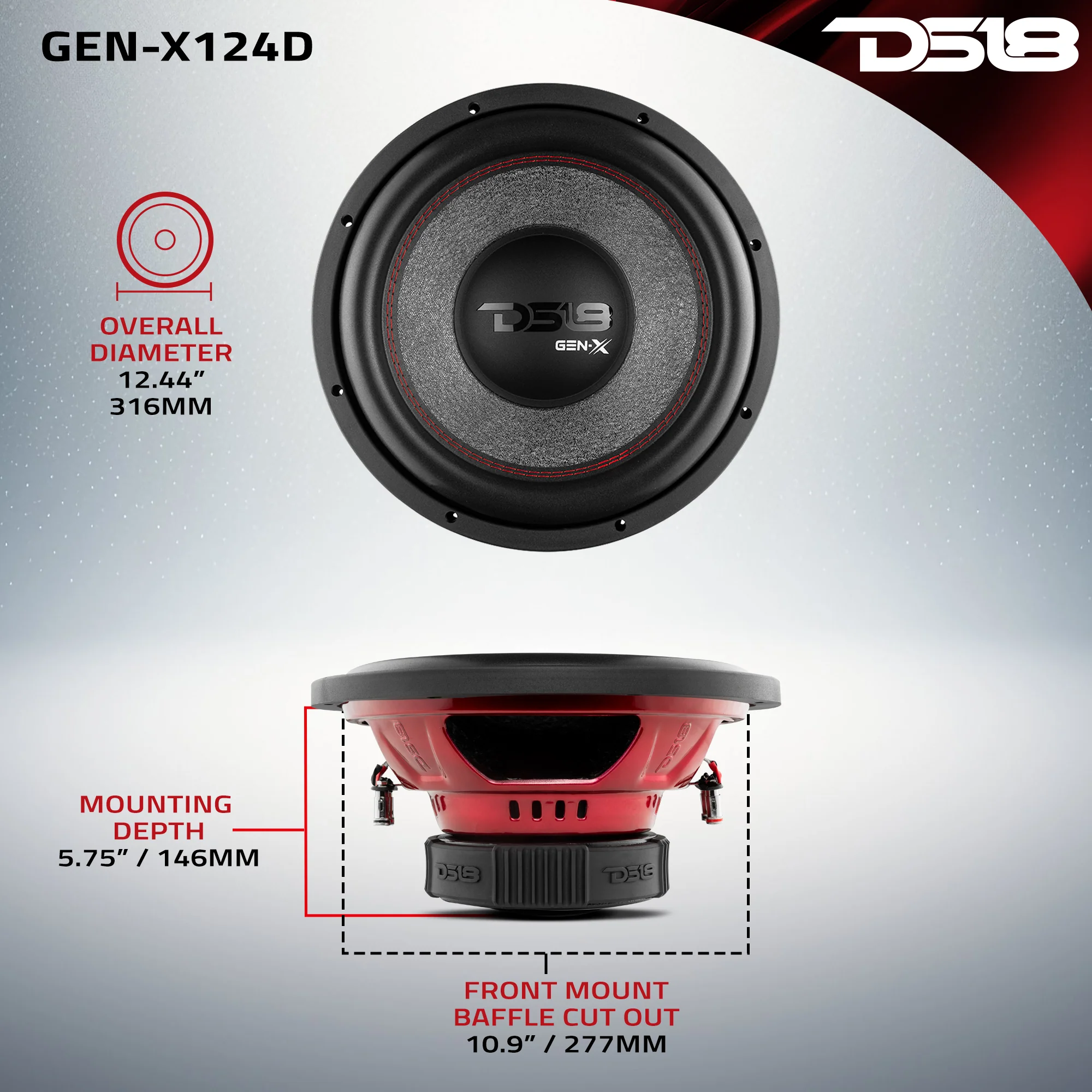 GEN-X 12" Subwoofer 450 Watts Rms DVC | DJ Dirty Bass