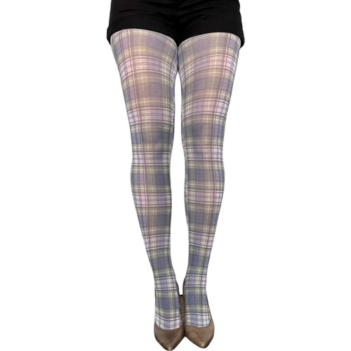 Plaid Patterned Tights for Women | Malka Chic