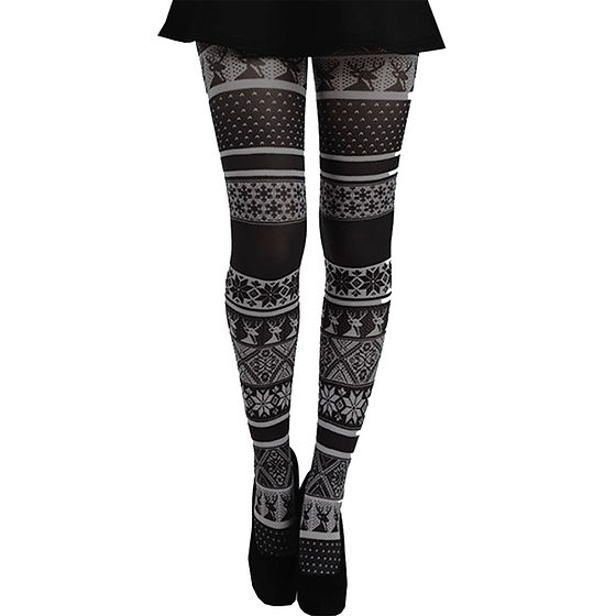 winter pattern leggings