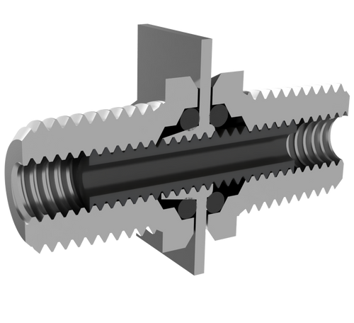 10 Series T-Grid 1/4 NPT Fluid Feedthrough | T-Grid Tools