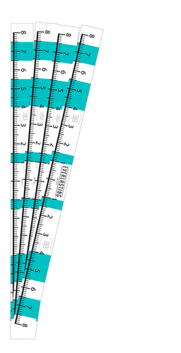 Brow Mapping Ruler Sticker | 3D Lash and Brow