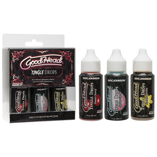 GoodHead Tingle Drops Cherry, Candy and Vanilla 3 Pc | Amore Adelaide