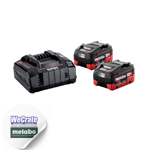 Metabo Basic Set 2 x LiHD 5.5 Ah 18V Battery + Charger | WeCrate