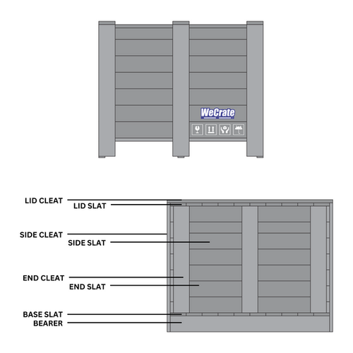 Solid Wooden Box - 2-Way Entry | WeCrate