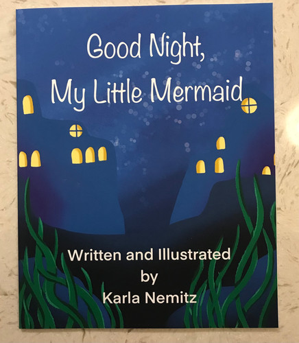 Good Night, My Little Mermaid (signed) | Art By Karla