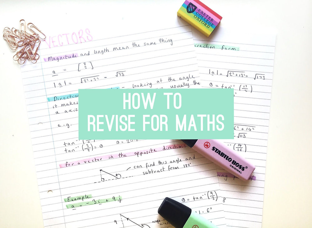 Maths revision techniques
