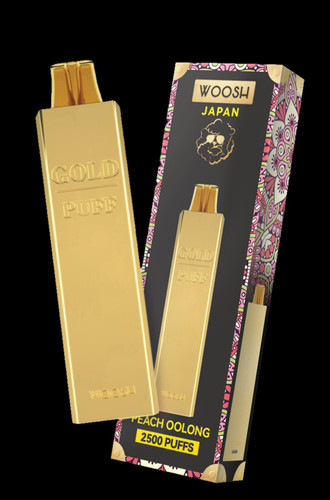 WOOSH GOLD PUFF｜高級フレーバーデバイス ピーチウーロンフレーバー