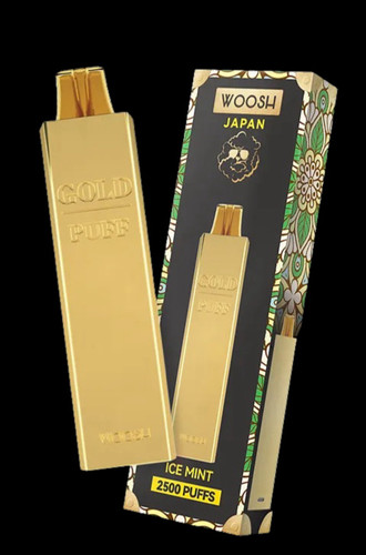 WOOSH GOLD PUFF｜高級フレーバーデバイス アイスミントフレーバー