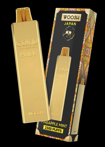 WOOSH GOLD PUFF | 高級フレーバーデバイス | パイナップルミント
