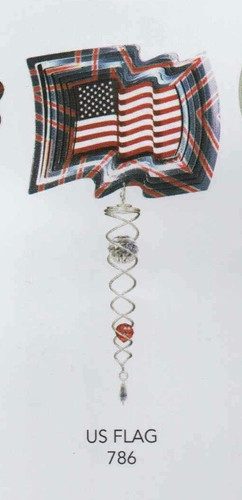 14" US Flag Mini-Set Wind Spinner #786 Spinfinity Designs ...