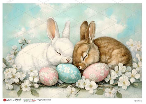 Sleeping Easter Bunnies #170 - Paper Designs | LittleBitEverything