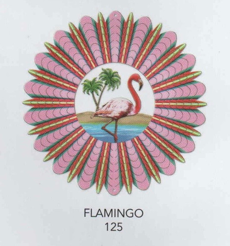 12" Flamingo Wind Spinner - #125 Spinfinity Designs | LittleBitEverything