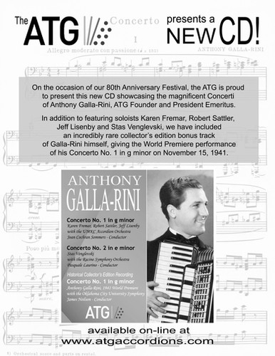 Anthony Galla-Rini Tribute CD | ATG Website