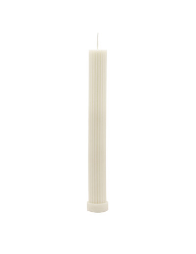 Rib Pillar Candle (tall-thin) | Adure