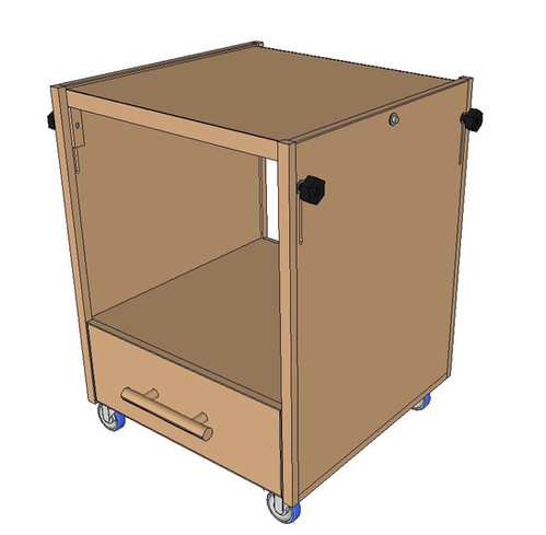 Flip Top Mobile Tool Stand Plans | Evening Woodworker