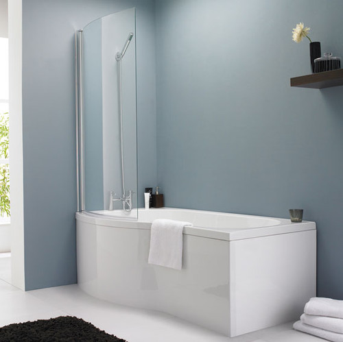 1700mm Nui B Shaped Shower Bath Package | Carlisle DIY - Goole