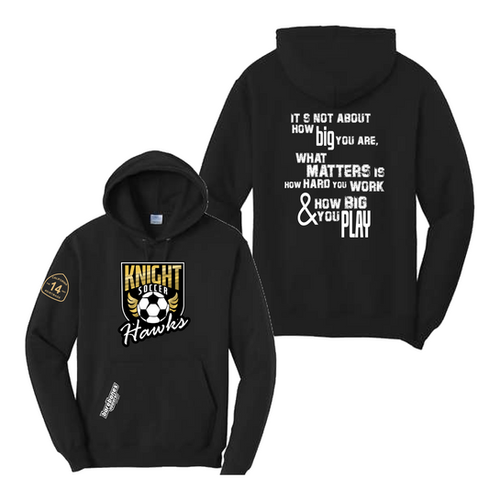 Knight High School Soccer - Pullover Hoodie | bbapparel
