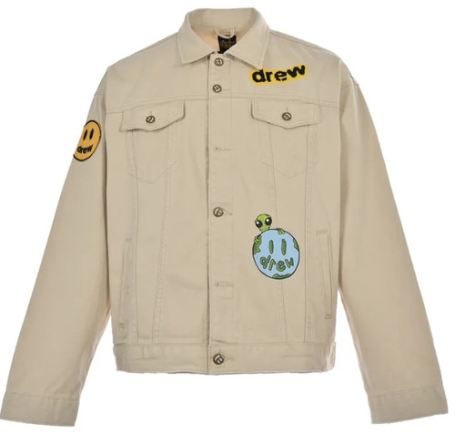 Drew House Denim Jacket Beige | LuxuryCoutureCDMX
