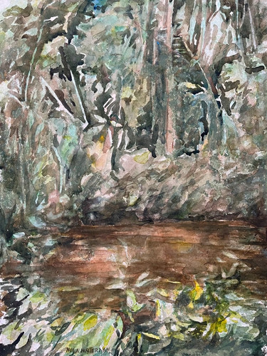 Nola Hatterman - Kreek in het oerwoud van Suriname | Bob Scholte Fine Art