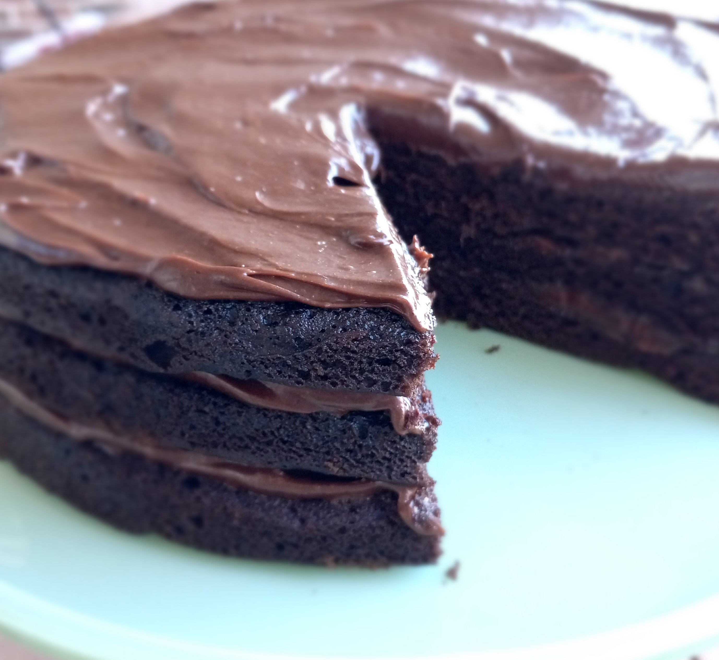 Paleo Chocolate Avocado Layer Cake