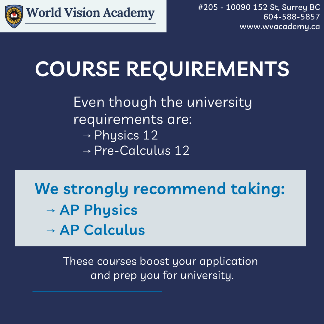 UBC Engineering Course Requirements!