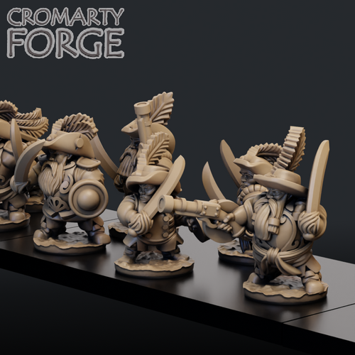 City Dwarfs 10mm 3D Printed Skirmishers | cromarty forge